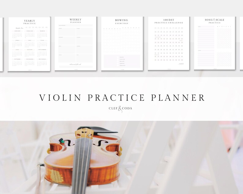 Printable Violin Practice Planner - Etsy