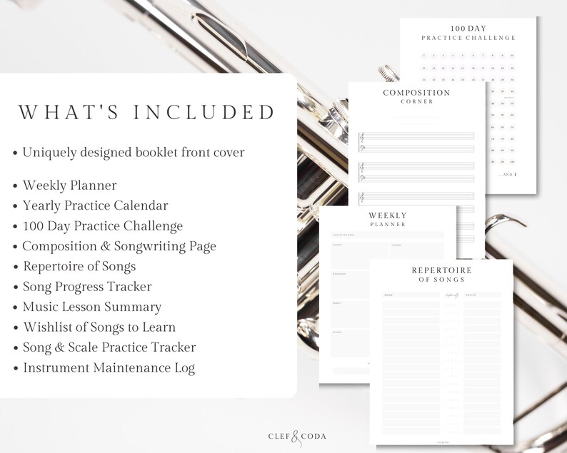 Printable Music Practice Planner - Etsy
