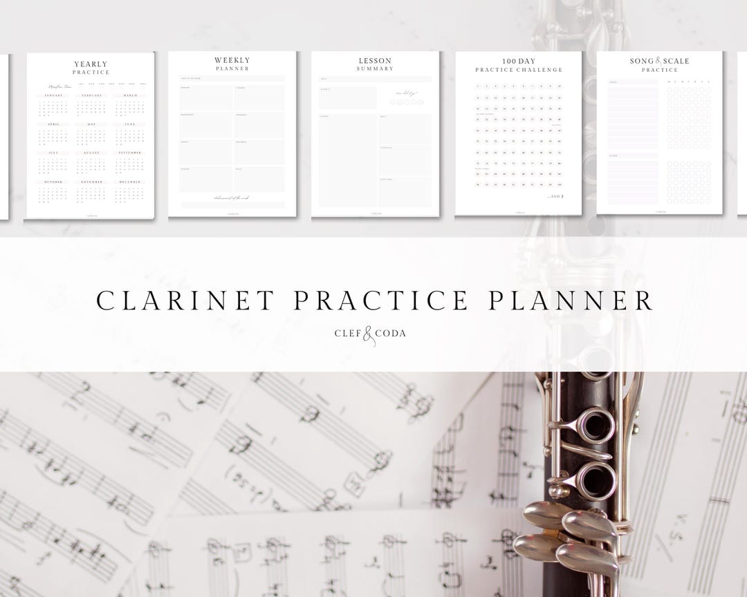 Printable Clarinet Practice Planner - Etsy