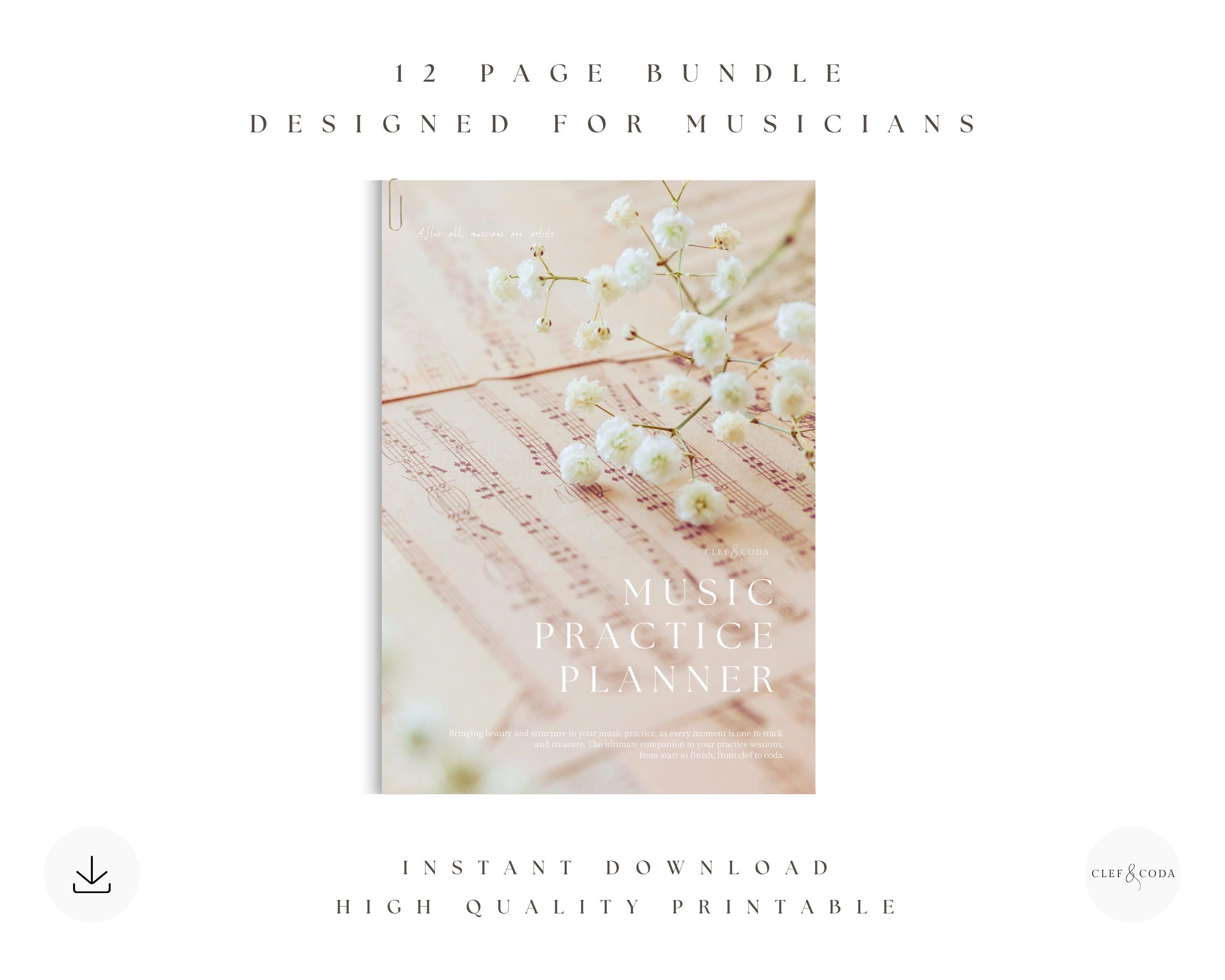 Printable Music Practice Planner - Etsy