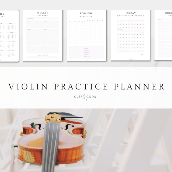 Violin Planner - Etsy