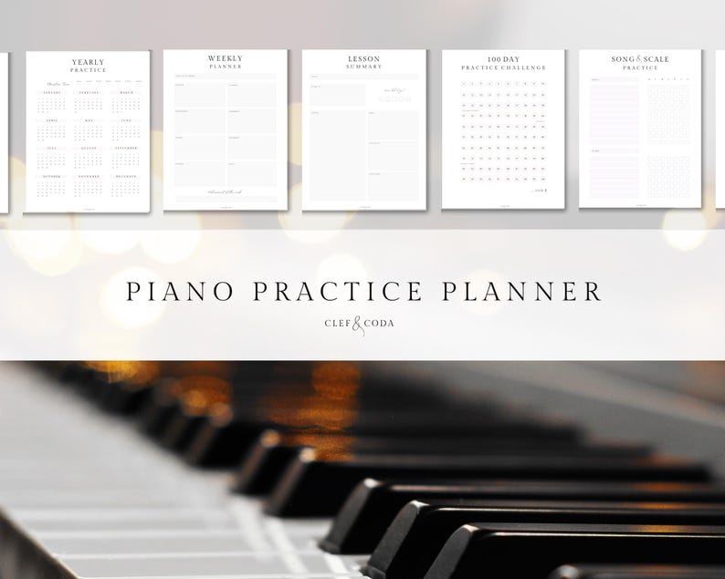 Printable Piano Practice Planner - Etsy