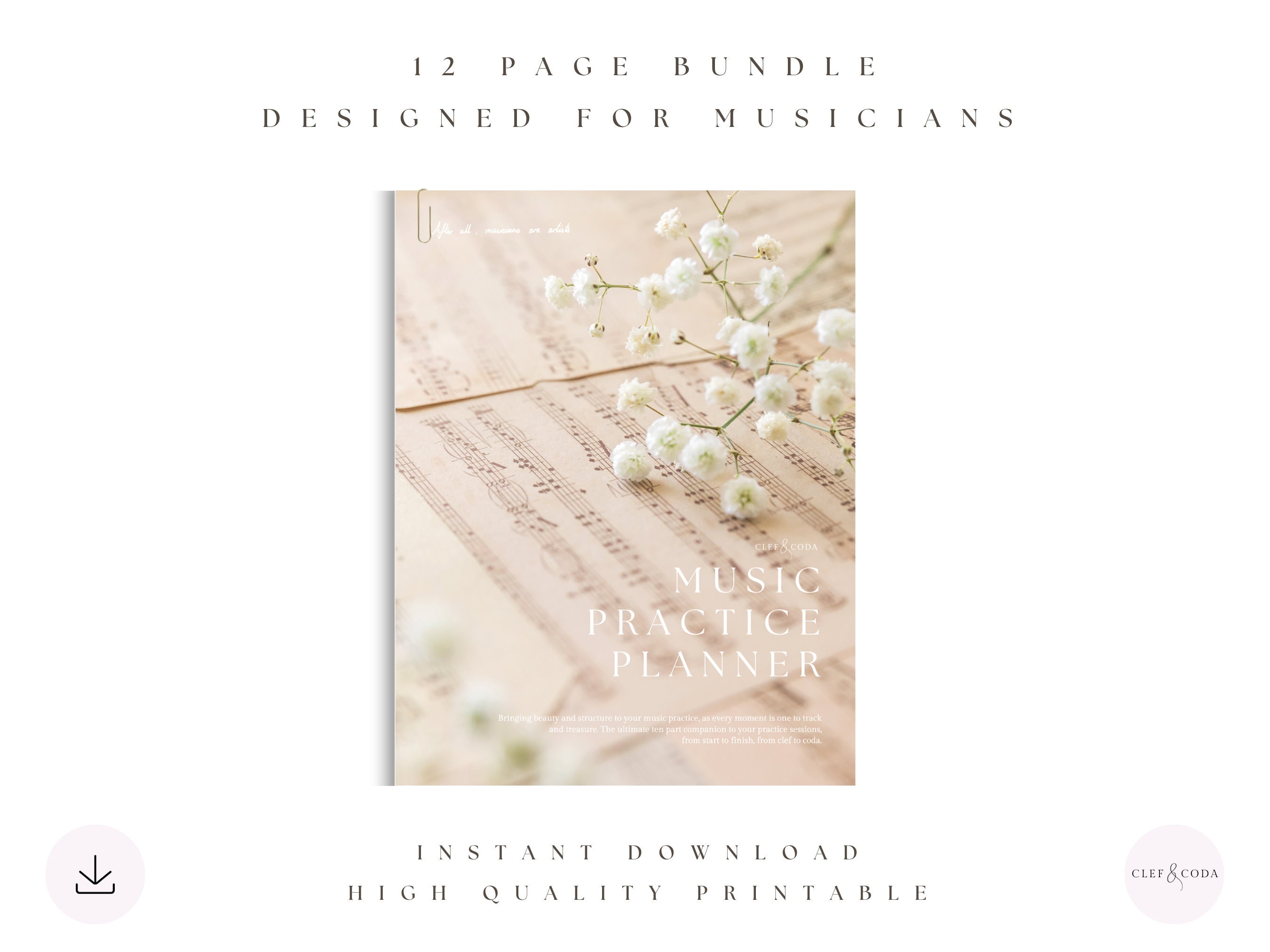Printable Music Practice Planner - Etsy