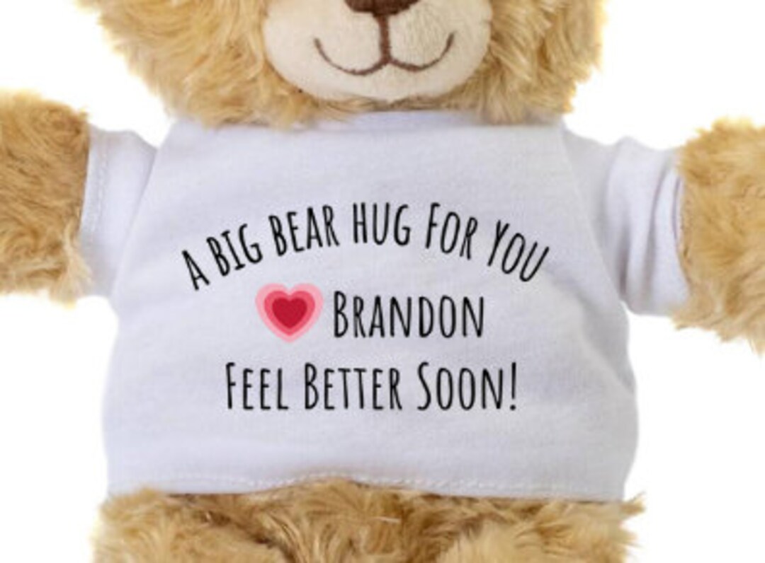 Personalized Teddy Bear, Children's Hospital, Get Well Soon Gift, Get ...
