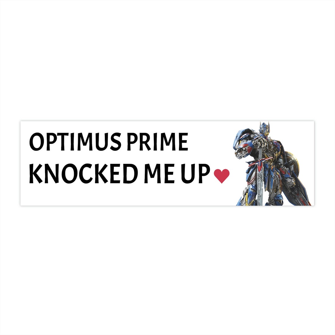 Transformers Optimus Prime Bumper Sticker - Etsy