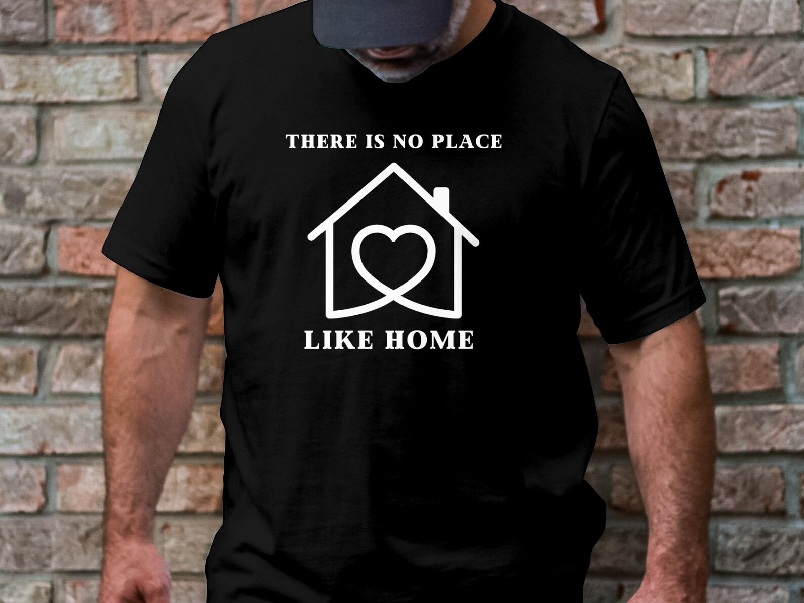 There is No Place Like Home Heart House T-shirt, Cozy Home Lovers T ...