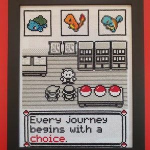 Pokemon Pixel Art i Choose You Hand Stitched - Etsy