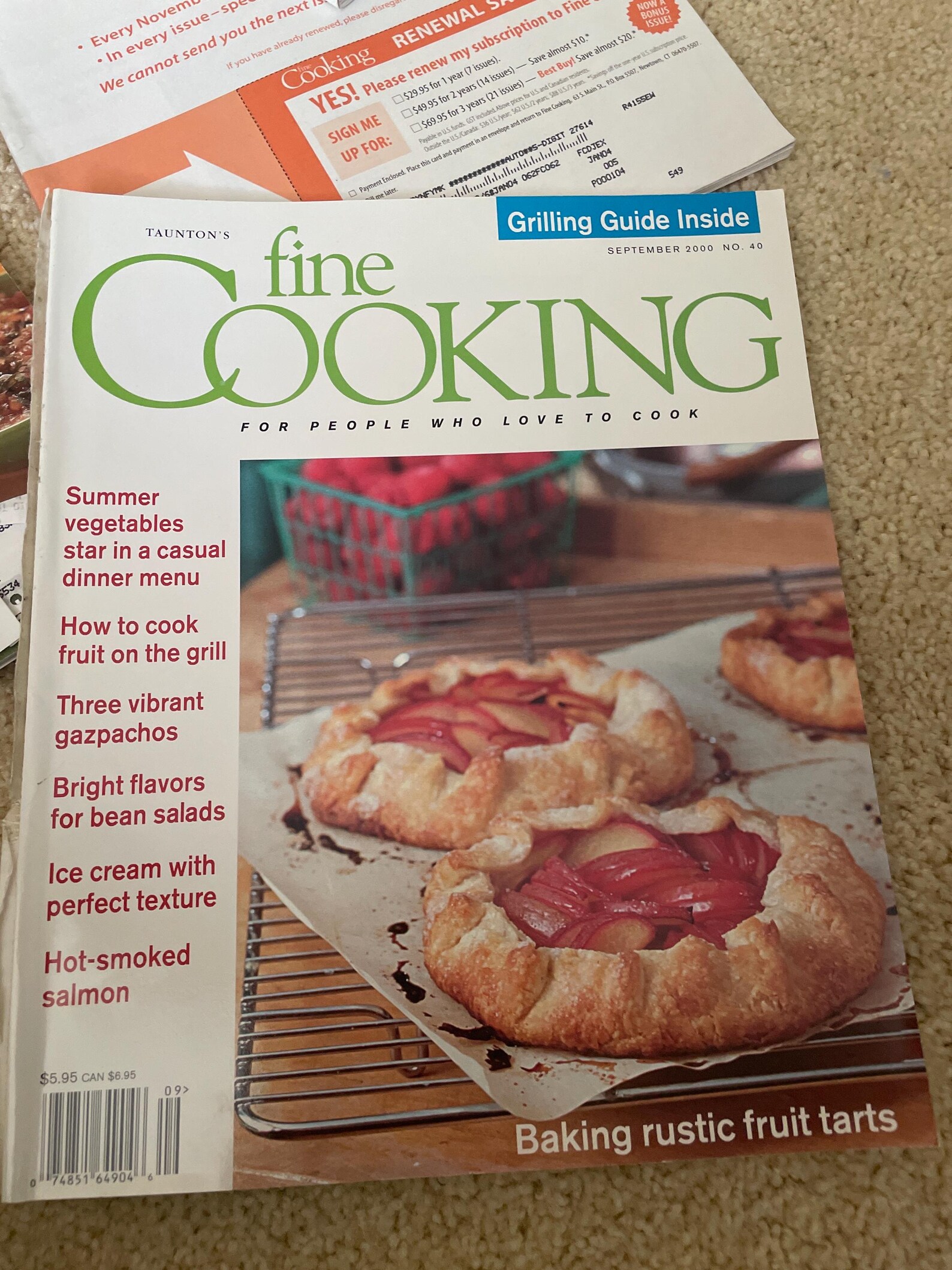 Fine Cooking Magazine Issue #40 - Etsy