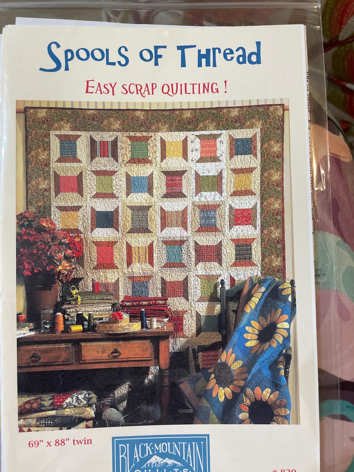 Spools of Thread Quilt Pattern 829 by Black Mountain Quilts - Etsy