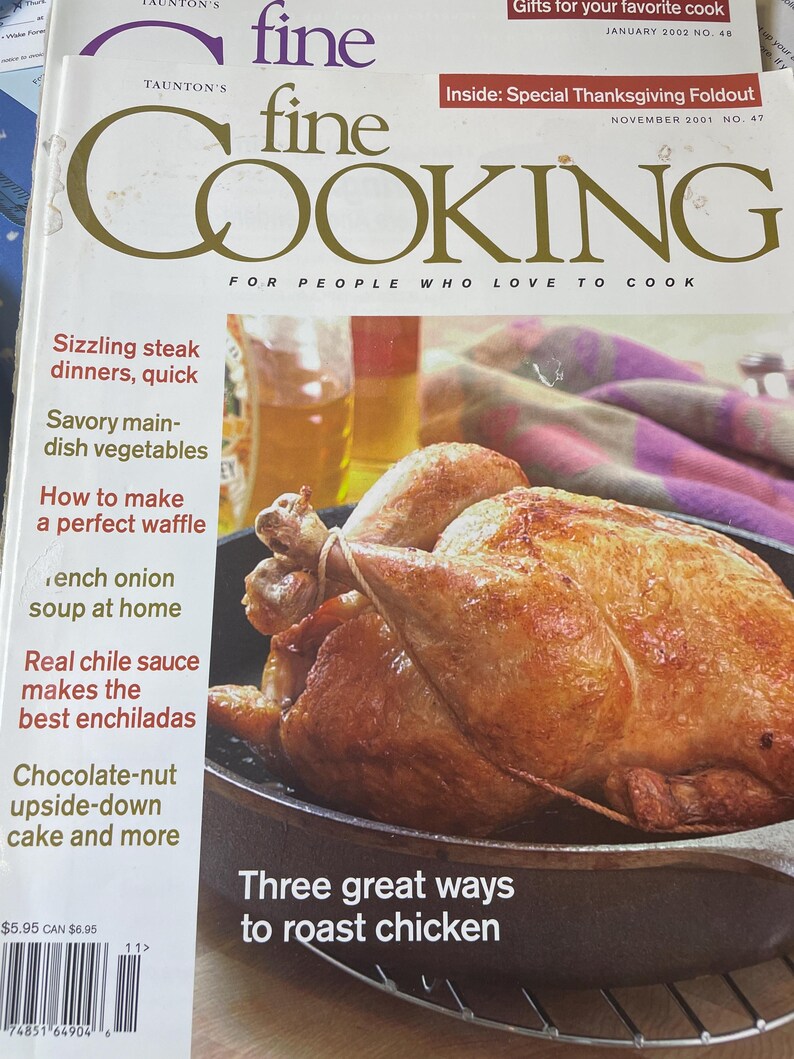 Vintage Fine Cooking Magazine Vol 47 and 48 - Etsy