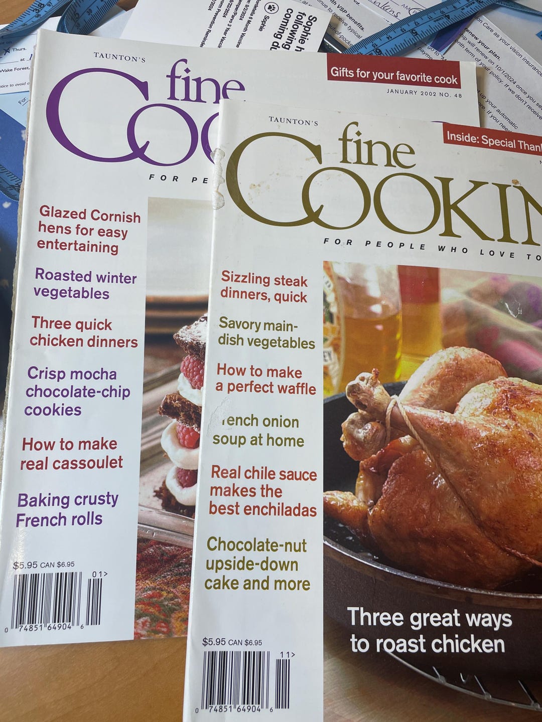 Vintage Fine Cooking Magazine Vol 47 and 48 - Etsy