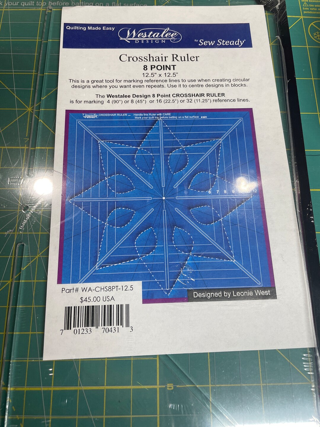 Crosshair 8 Point Ruler by Westlake Designs - Etsy