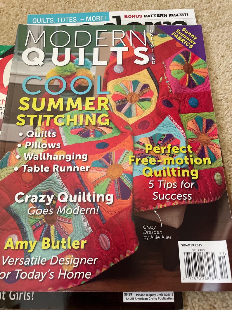 5 Modern Quilt Magazines - Etsy