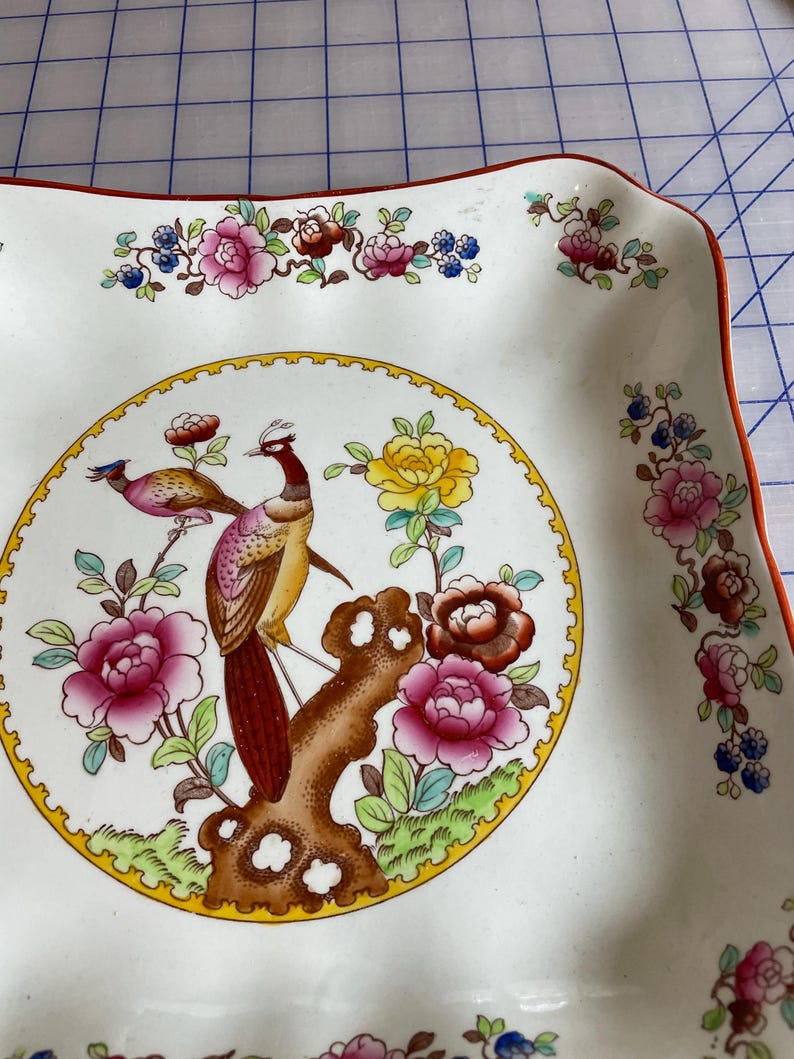Whieldon Ware Phesant Pattern - Etsy