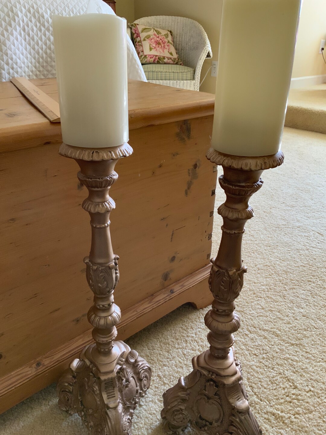 Old World Gold Candlesticks - Etsy