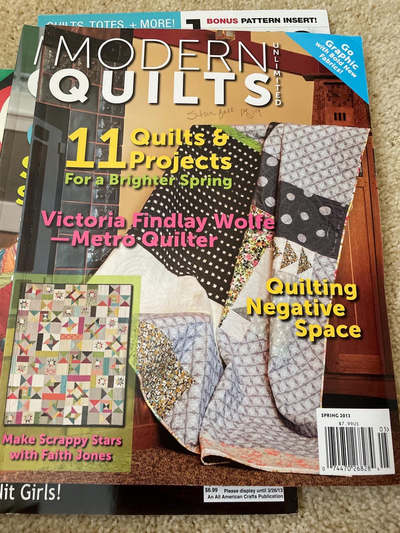 5 Modern Quilt Magazines - Etsy