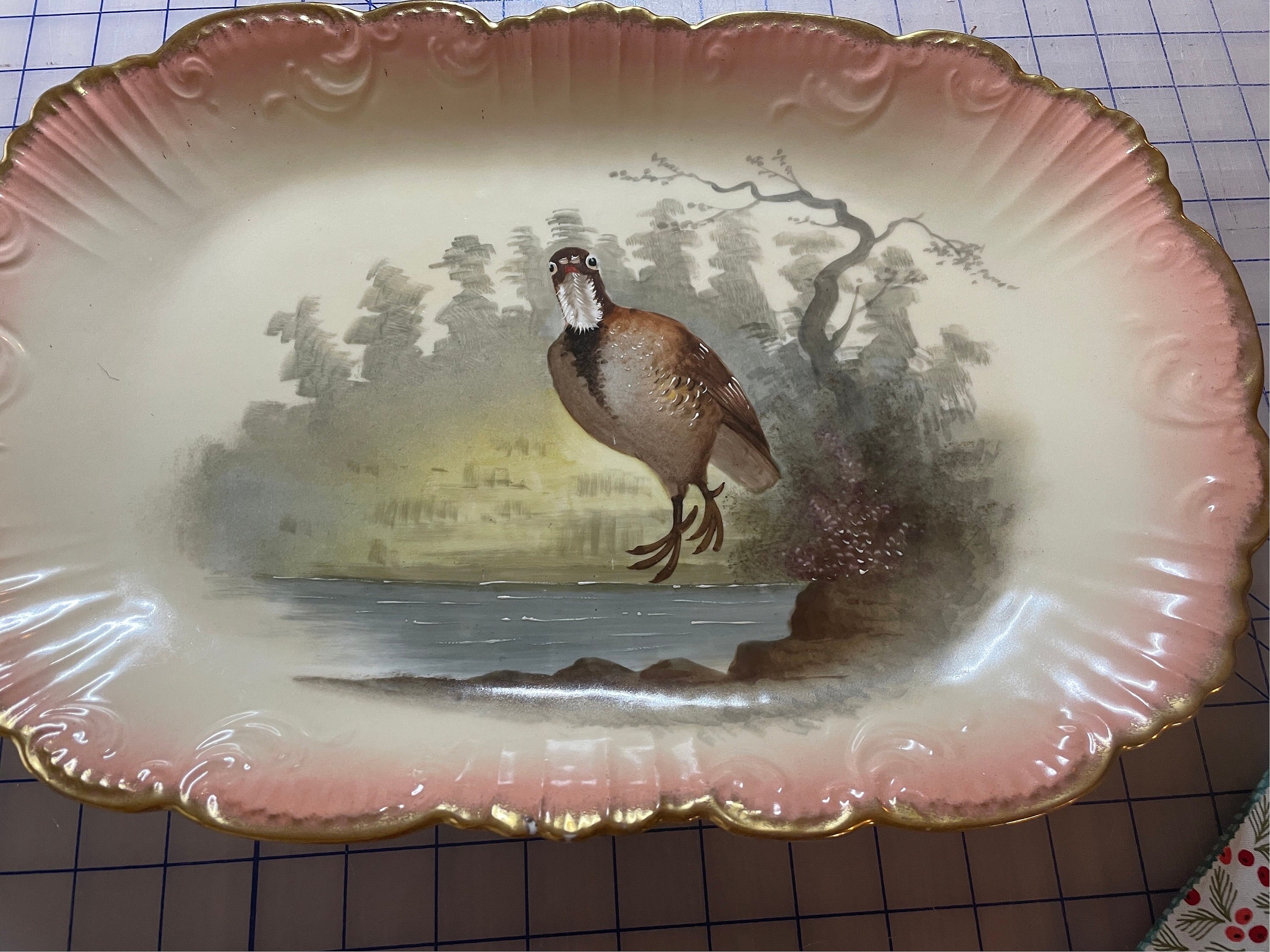 Antique French Limoges Game Bird Platter - Etsy