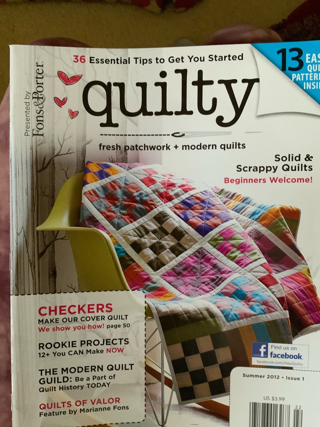 Quilty Magazine Issue # 1 Summer 2012 - Etsy