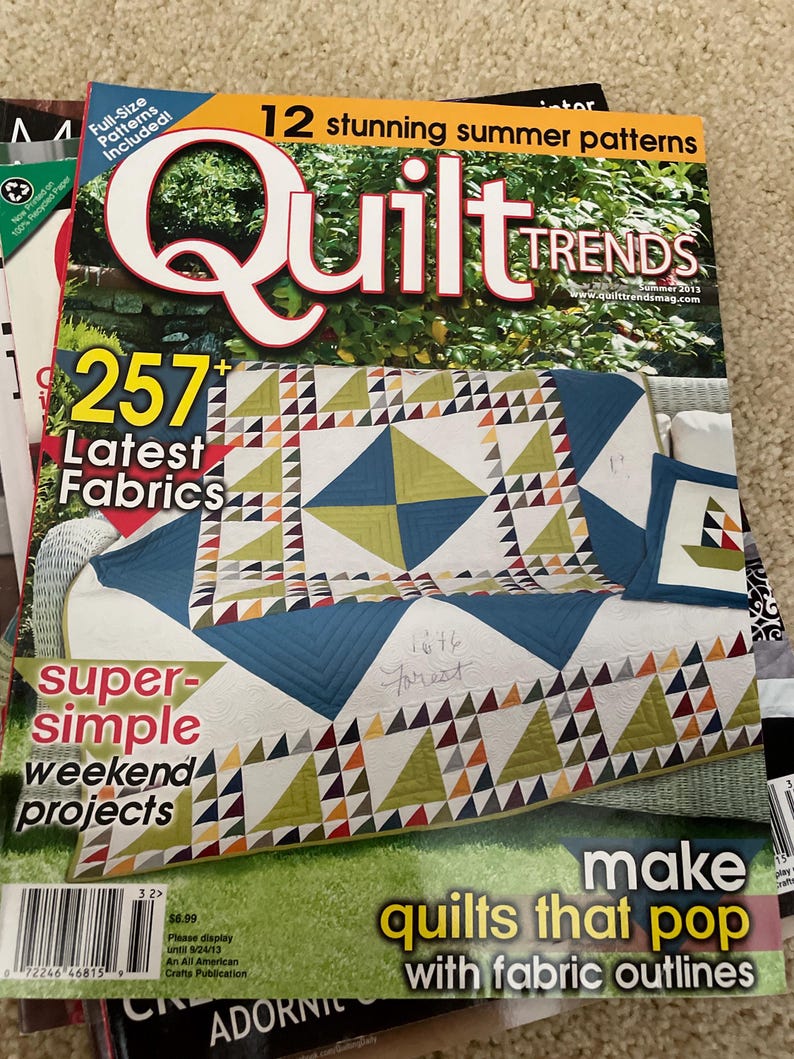 5 Modern Quilt Magazines - Etsy