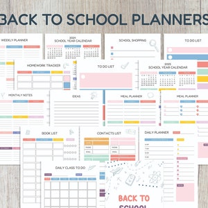 Printable Student Planner 2024-2025 Daily, Weekly & Monthly Planner ...