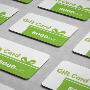 Editable Gift Card Template, Minimalistic Gift Card, Modern Design Gift ...