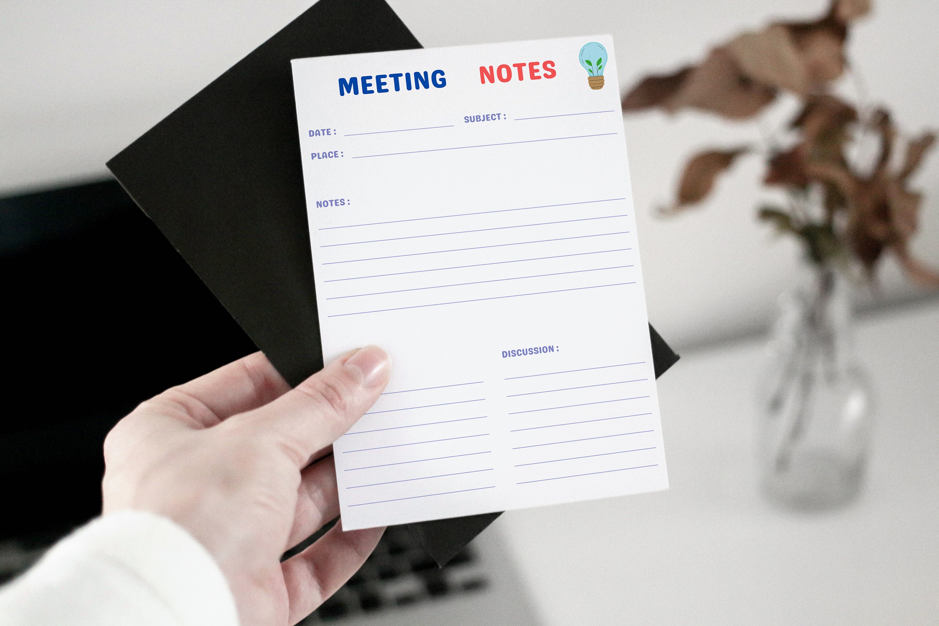 Editable Meeting Minute Template, Editable Meeting Notes, Agenda ...