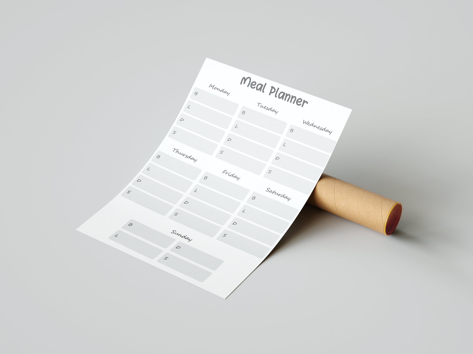 Printable Weekly Meal Planner | Everyday Meal Tracker for Healthy ...