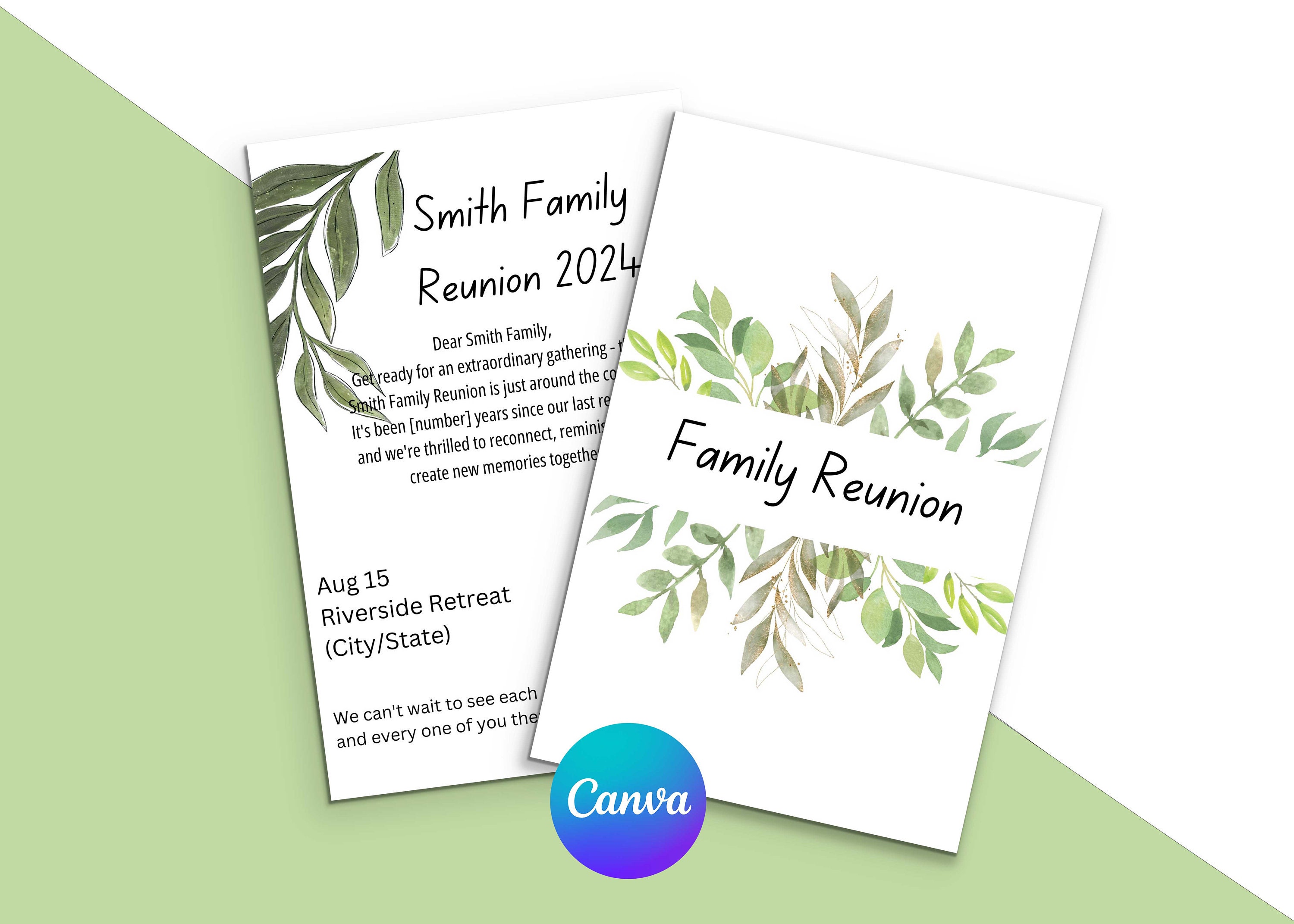 Family Reunion Invitation Template, Family Reunion Party Invitation ...