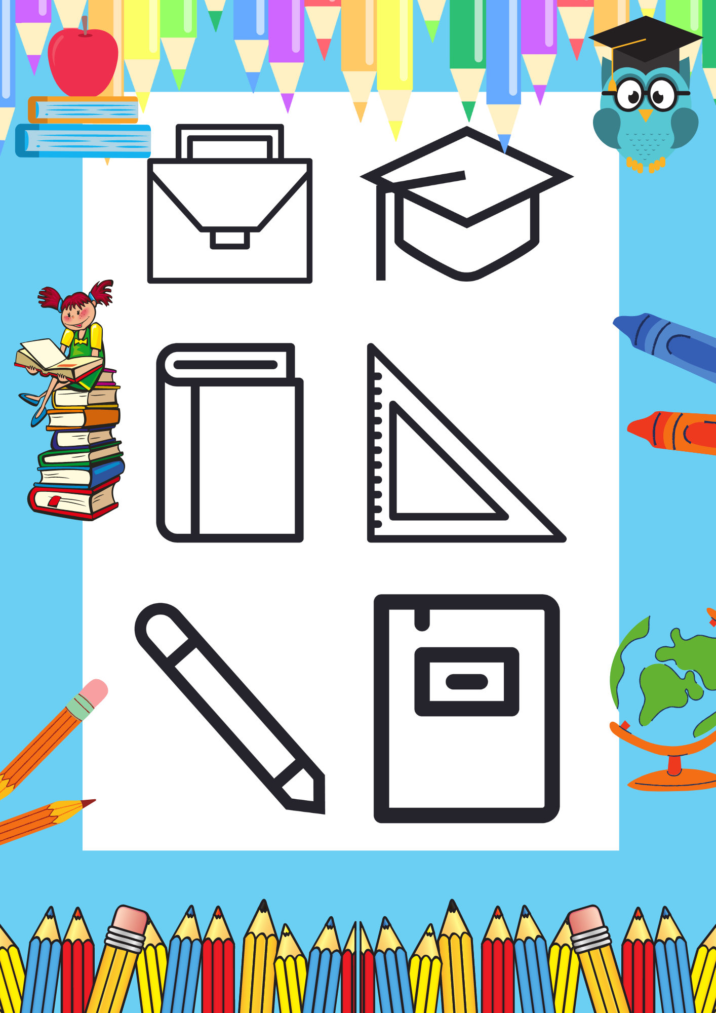 Printable Coloring Sheet, Coloring Pages for Kids, Coloring Sheet for ...