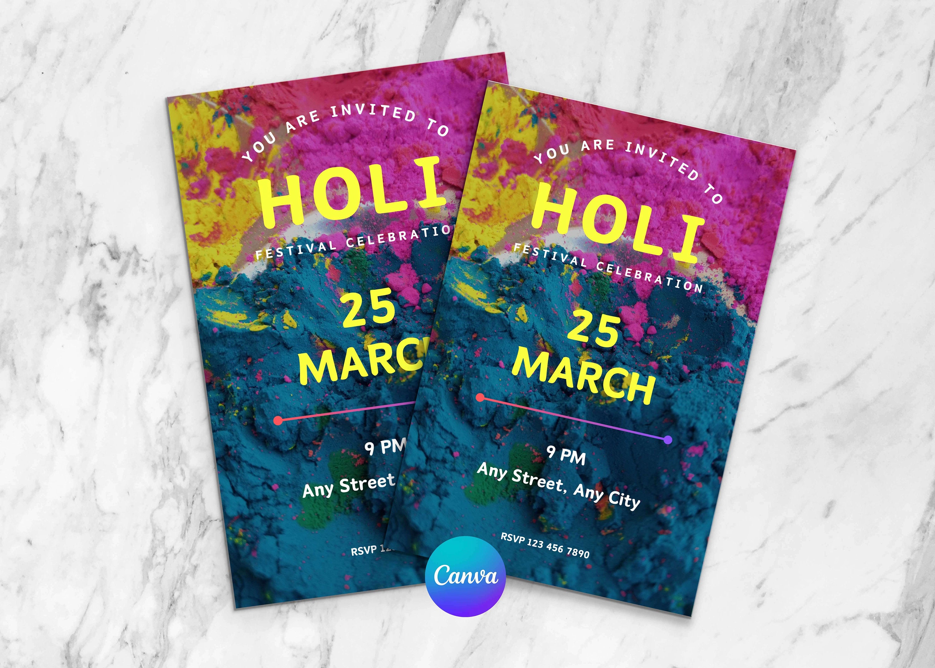 Happy Holi, Holi Invitation Card, Happy Holi Invite, Holi Party Invite ...
