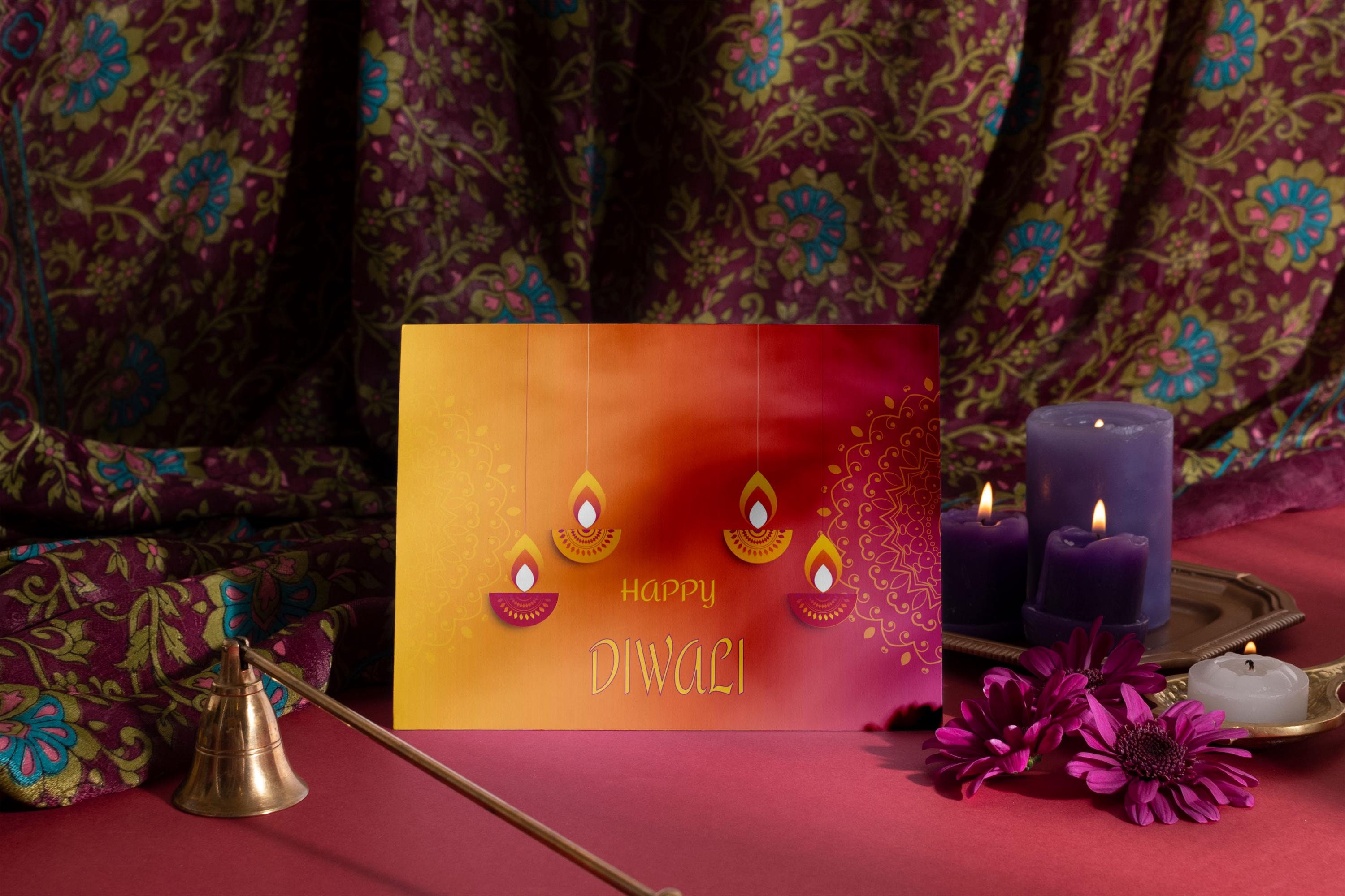 Diwali Digital Greeting Card Printable Card Instant Download Festival ...