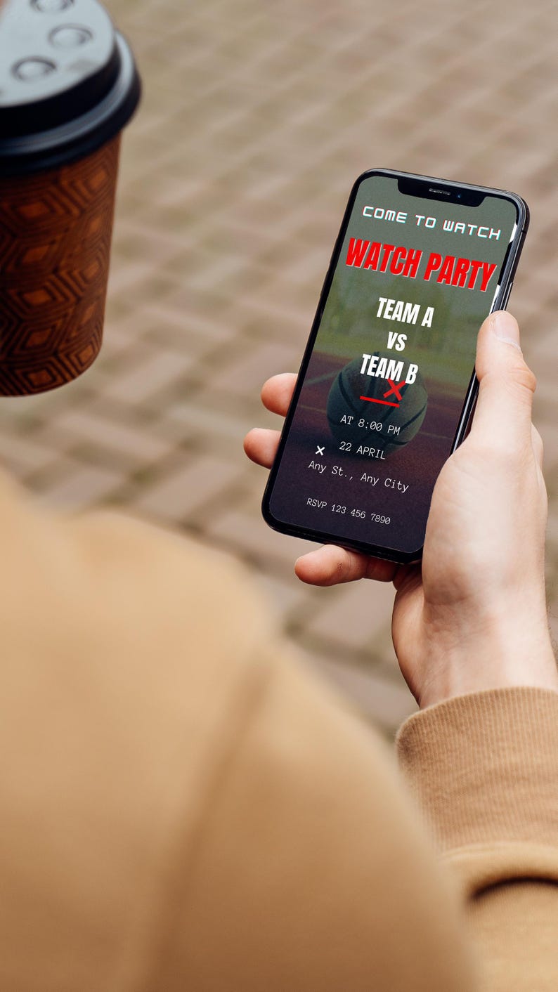 Watch Party Invitation, Party Invitation, Watch Party Animated ...