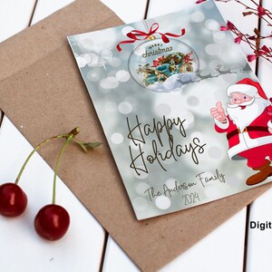 Editable Christmas Card, Printable Christmas Card, Canva Christmas Card ...