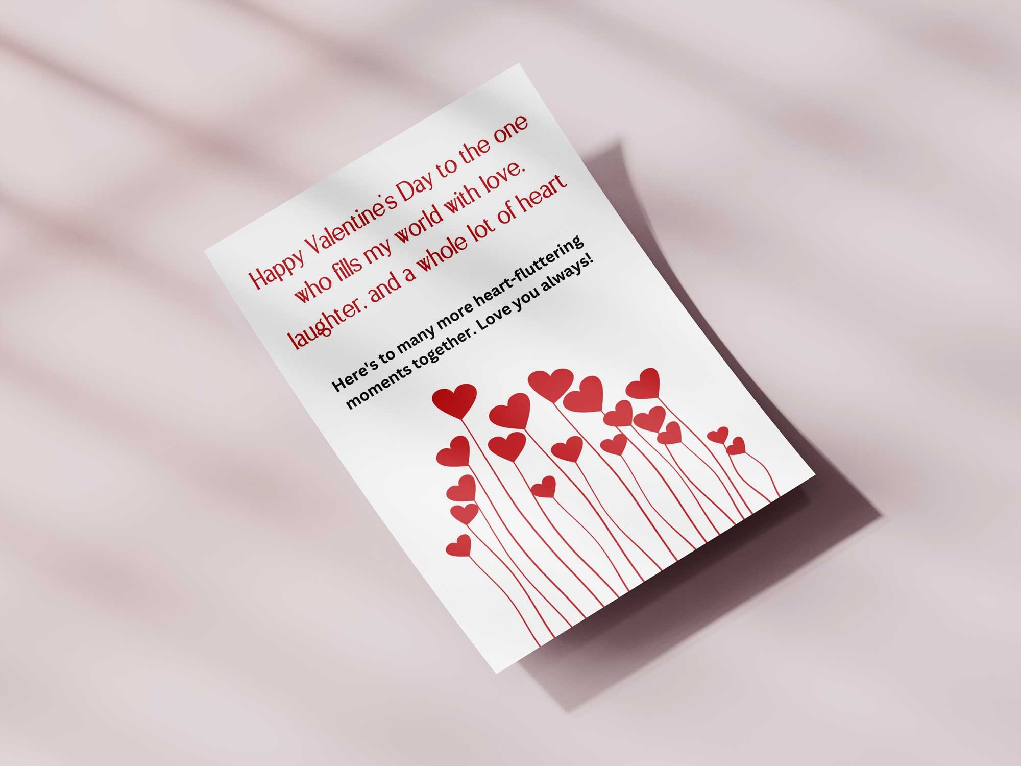 Editable Valentine's Day Card, Printable Valentine Day Card, Valentines ...