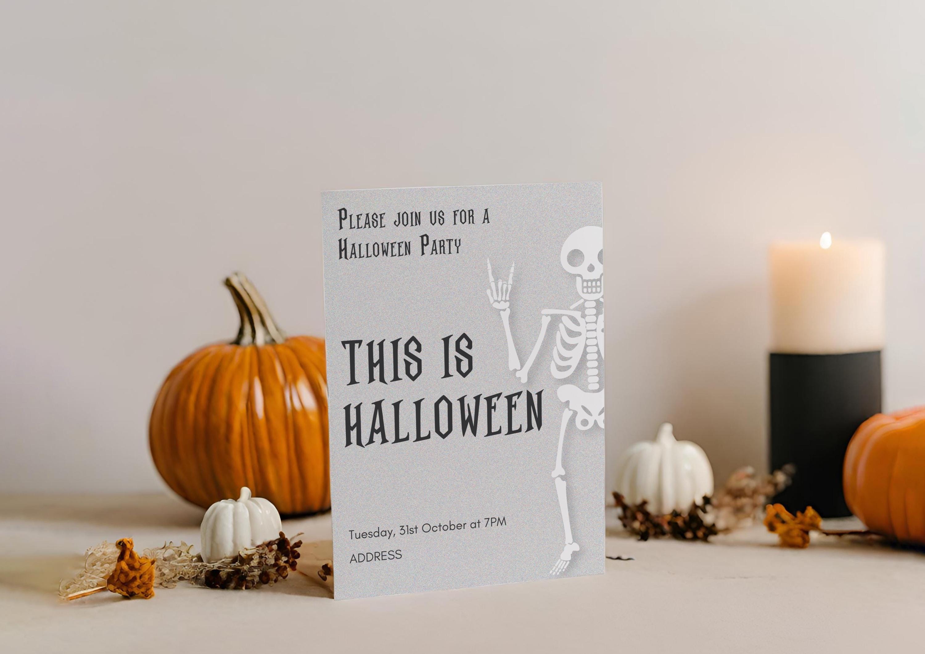 Halloween Party Invitation | Digital & Printable | Customizable in ...