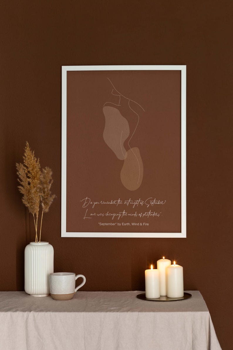 Minimalist Fall-themed Printable Wall Art | Cozy Autumn Decor | Earth ...
