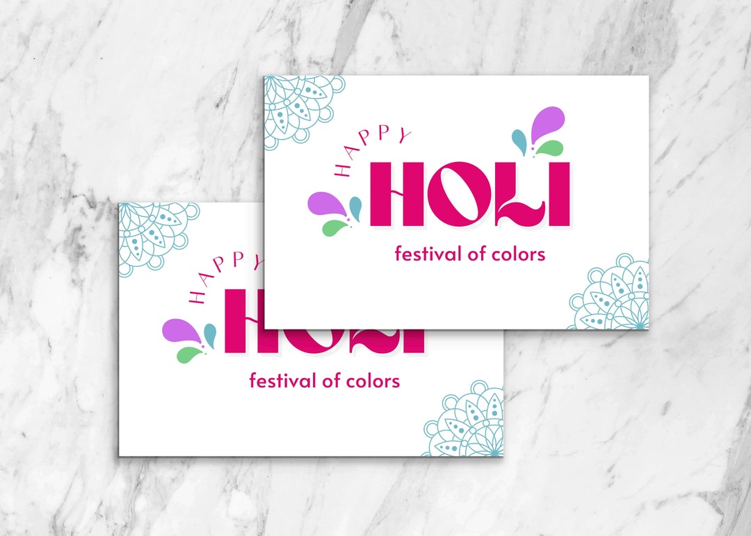 Happy Holi, Holi Invitation Card, Happy Holi Greeting Card, Holi Card ...