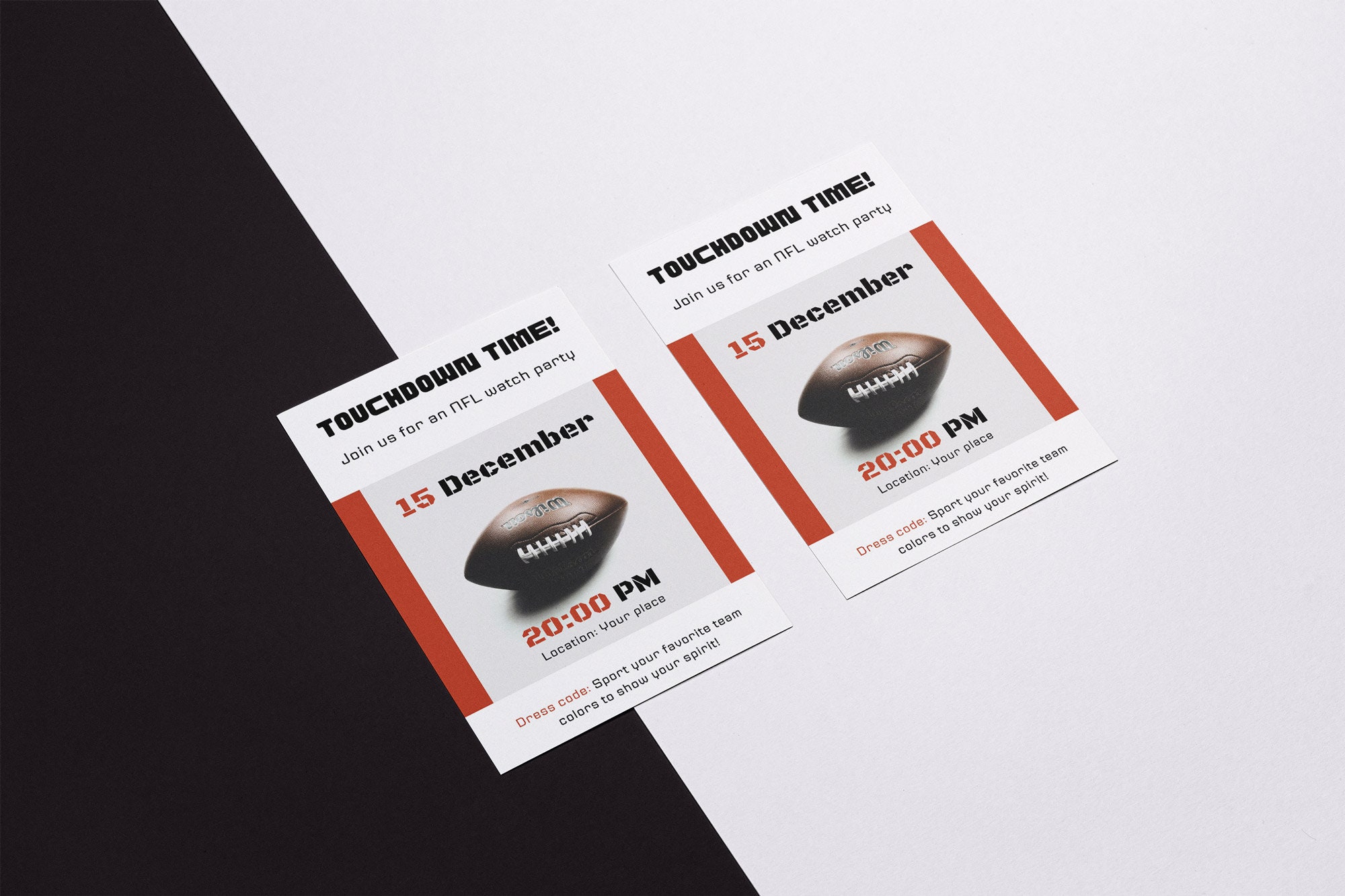 Editable NFL Football Party Invitation | Printable Customizable Game ...