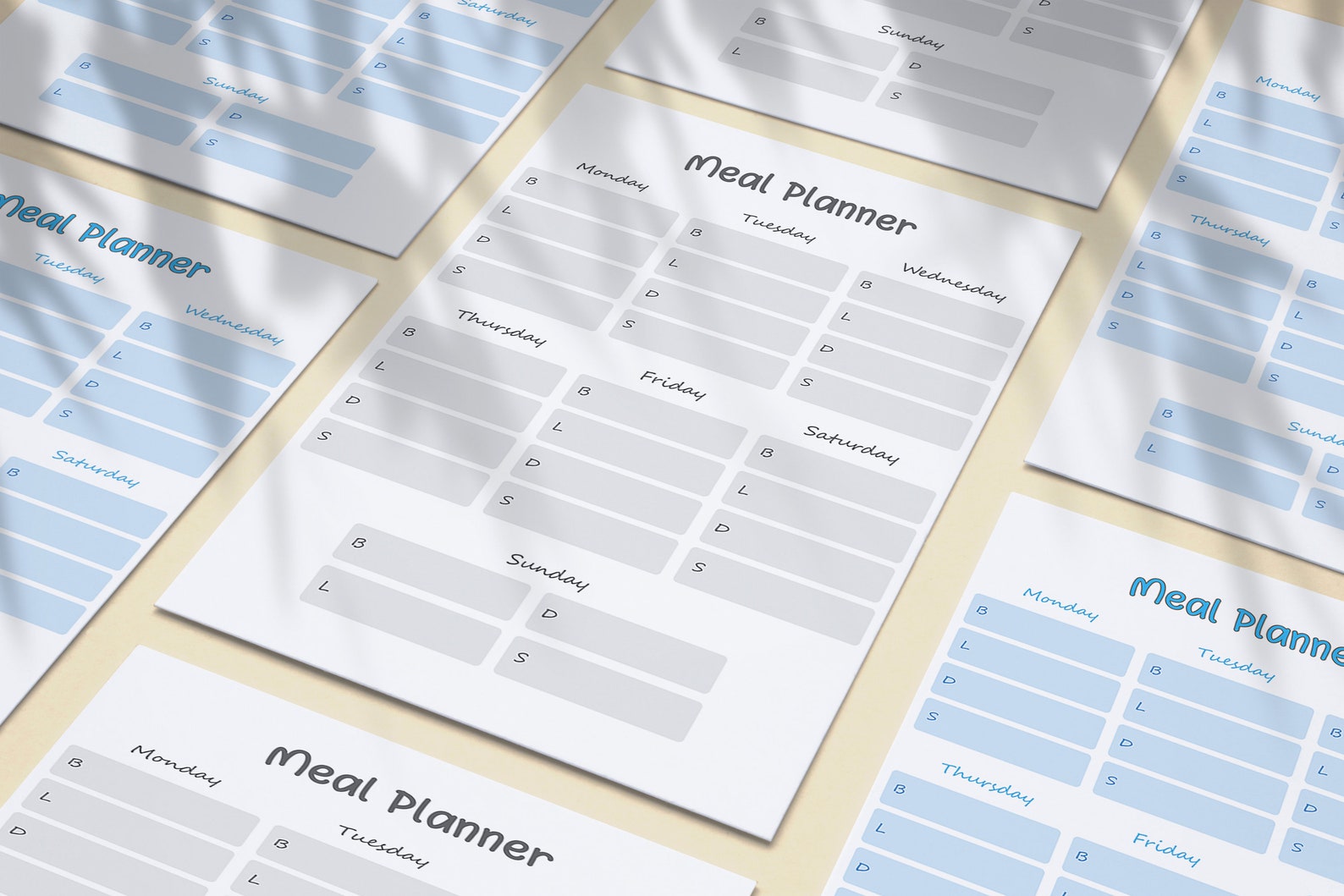 Printable Weekly Meal Planner | Everyday Meal Tracker for Healthy ...