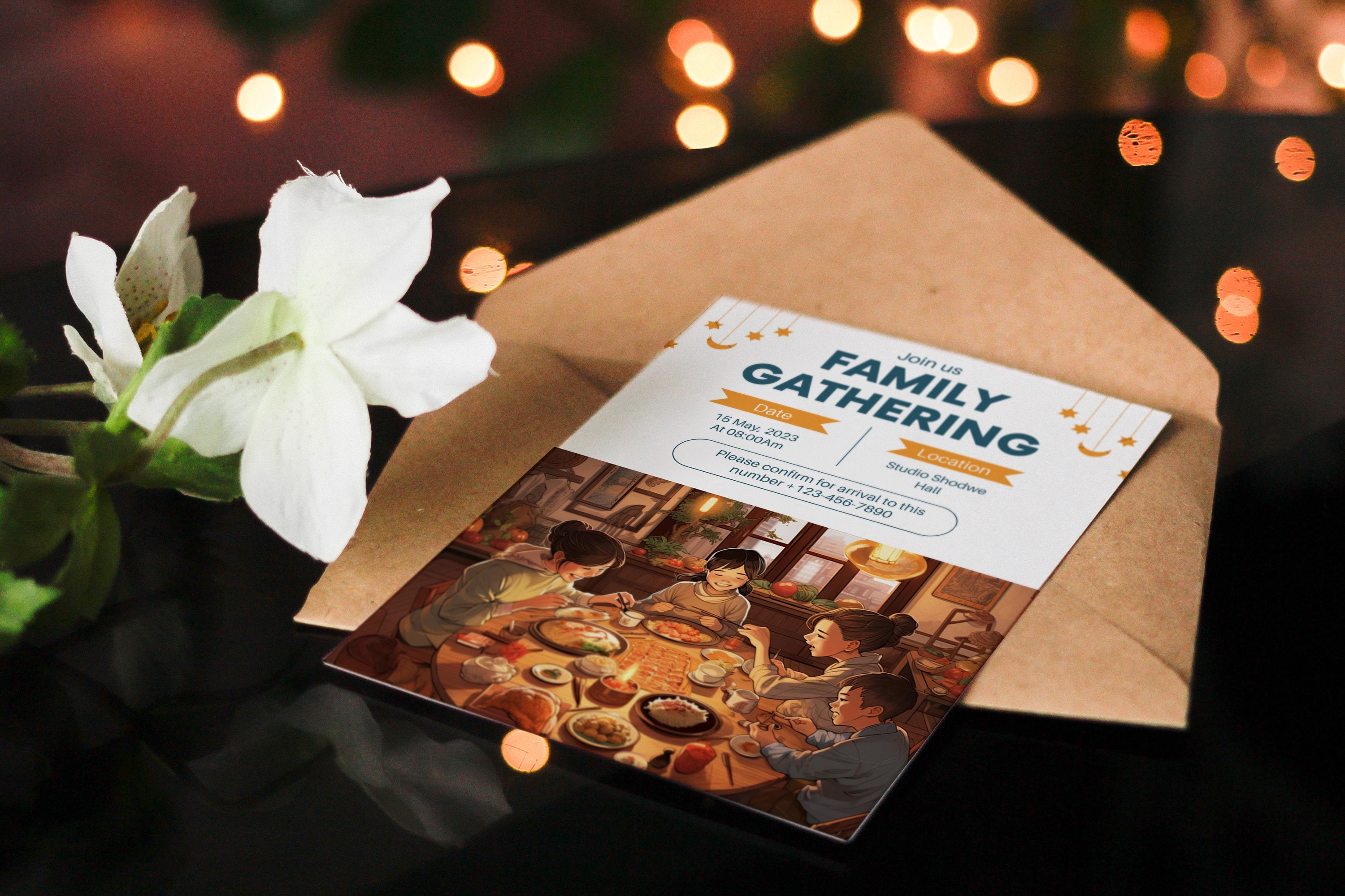 Family Reunion Invitation Template, Reunion Party Invitation, Editable ...