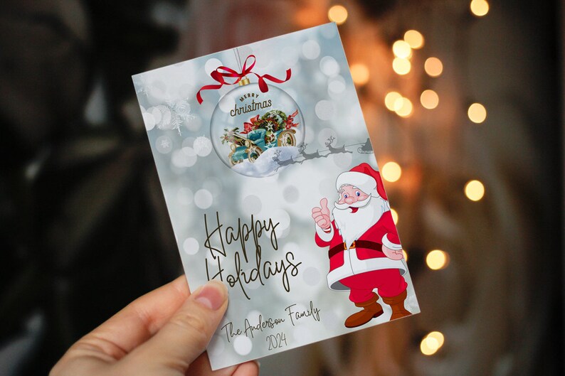 Editable Christmas Card, Printable Christmas Card, Canva Christmas Card ...