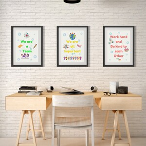 Set of 5 Classroom Posters | Inspirational Wall Art for Classroom or a ...