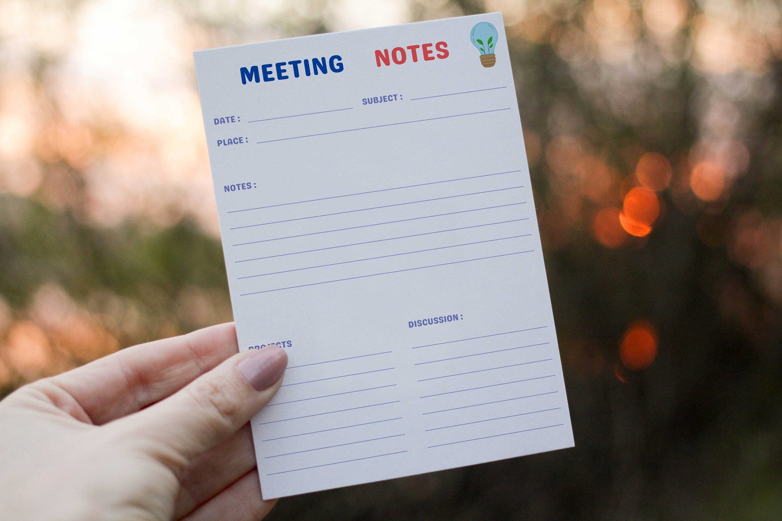 Editable Meeting Minute Template, Editable Meeting Notes, Agenda ...