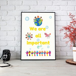 Set of 5 Classroom Posters | Inspirational Wall Art for Classroom or a ...