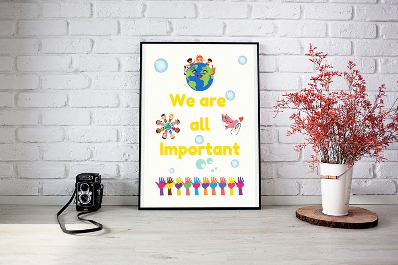 Set of 5 Classroom Posters | Inspirational Wall Art for Classroom or a ...