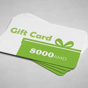 Editable Gift Card Template, Minimalistic Gift Card, Modern Design Gift ...