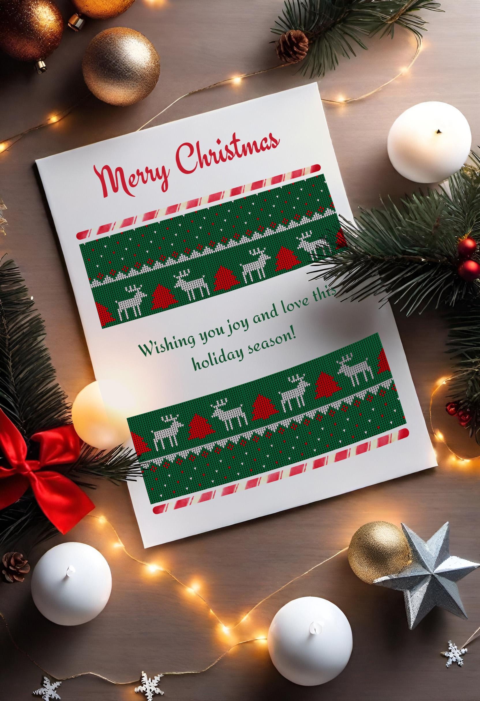 Editable Christmas Card, Printable Christmas Card, Canva Christmas Card ...