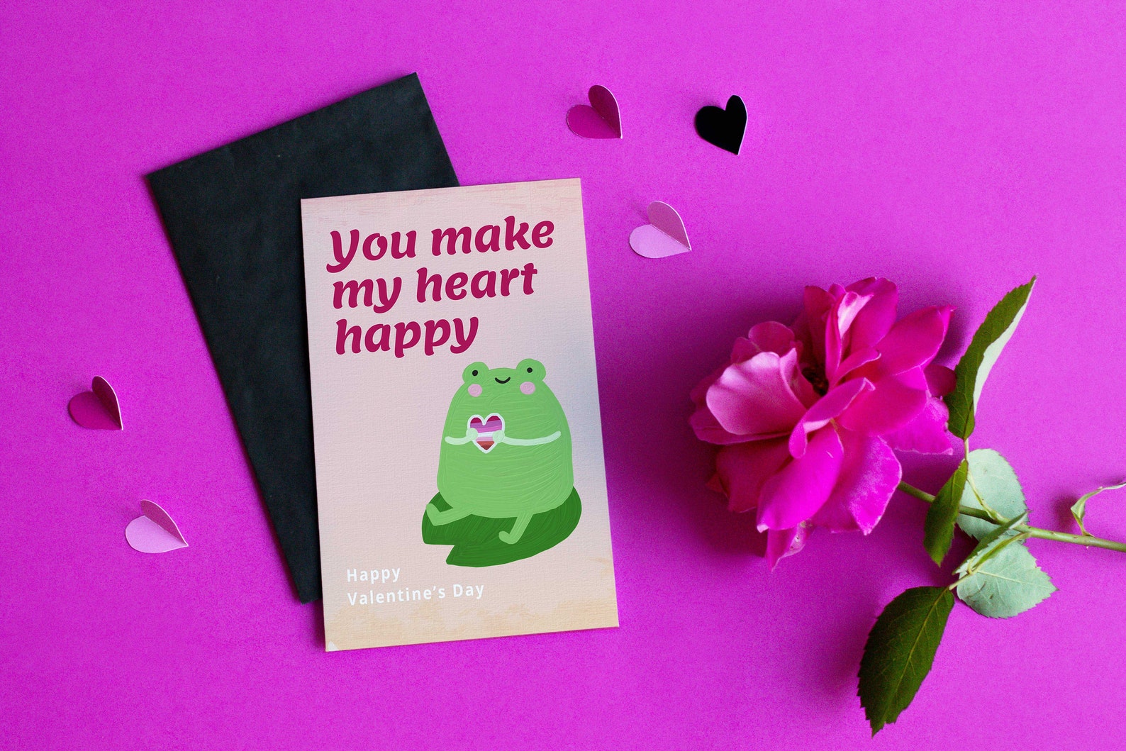 Editable Valentine's Day Card, Printable Valentine's Day Card, Canva ...