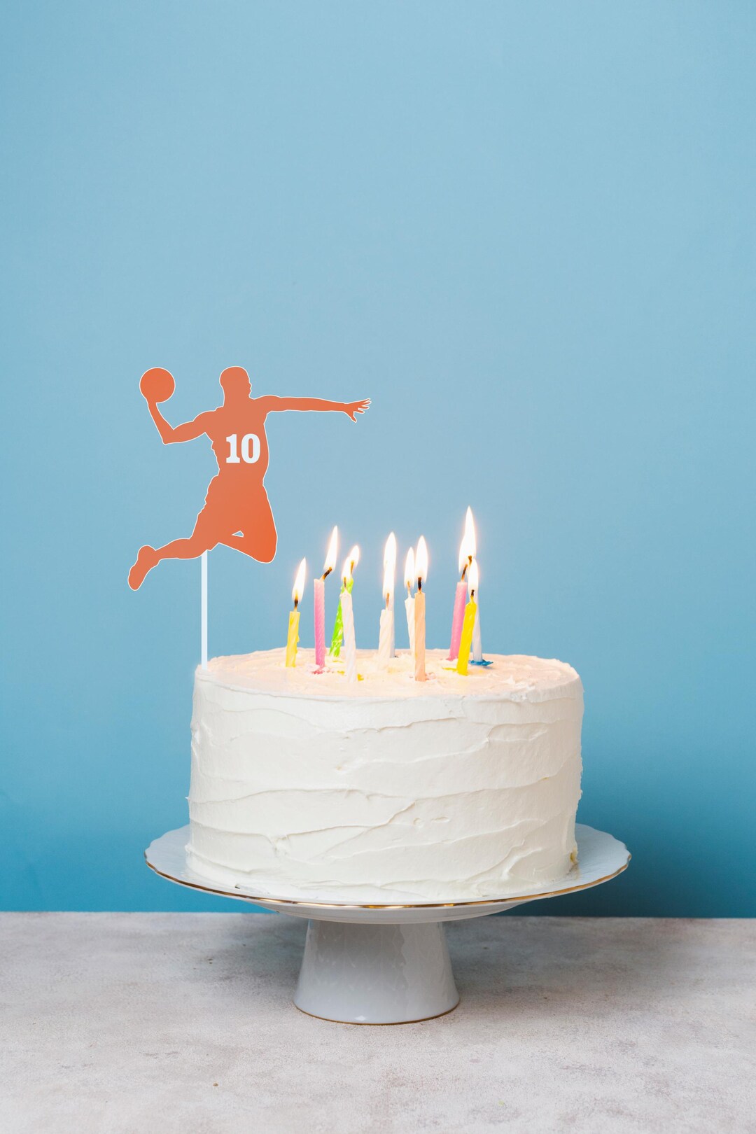 Basketball Cake Toppers, Basketball Jersey & Player Cake Decorations ...
