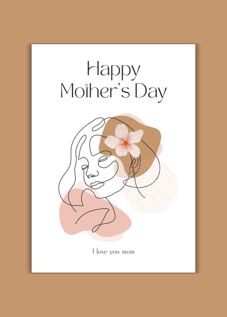 PRINTABLE Mother's Day Card Mothers Day Card Instant Download Happy ...